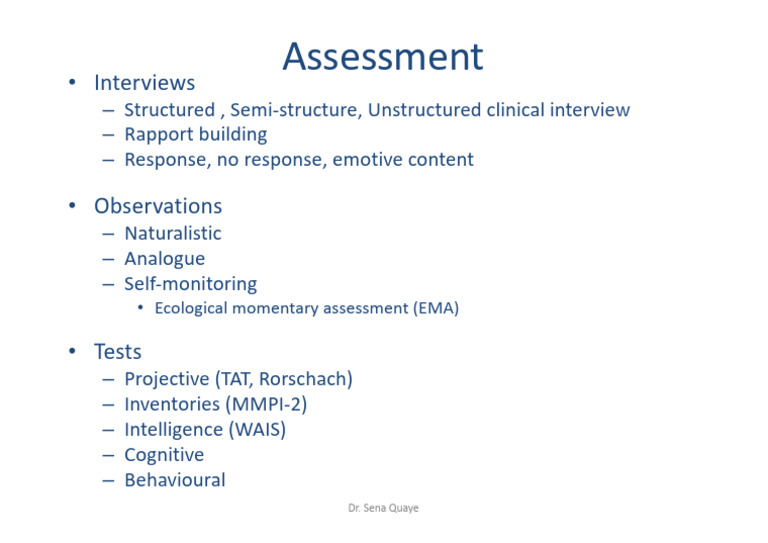 More Assessment Methods | PDF
