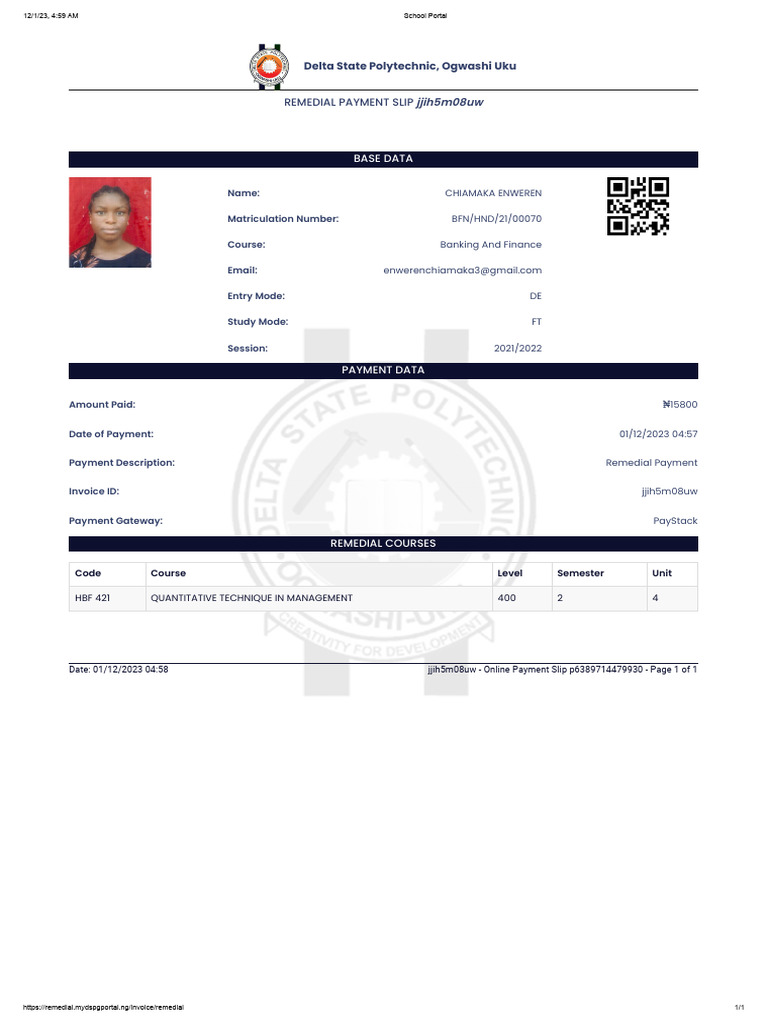 CHIAMAKA REMEDIAL | PDF