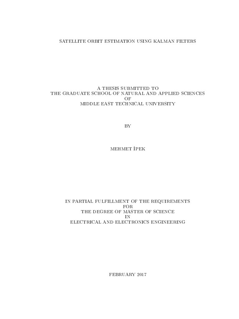 Orbit Estimation | PDF
