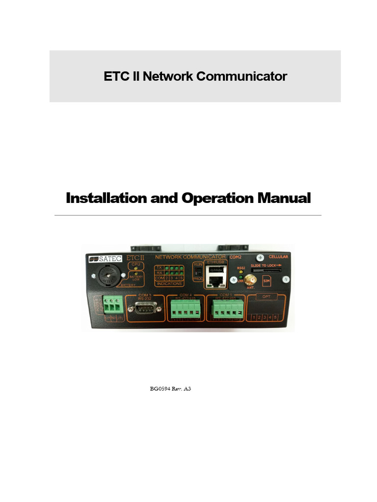 ETC-II | PDF