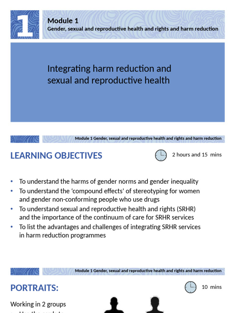 Module 1 - Gender Sexual and Reproductive Health and Rights and Harm ...