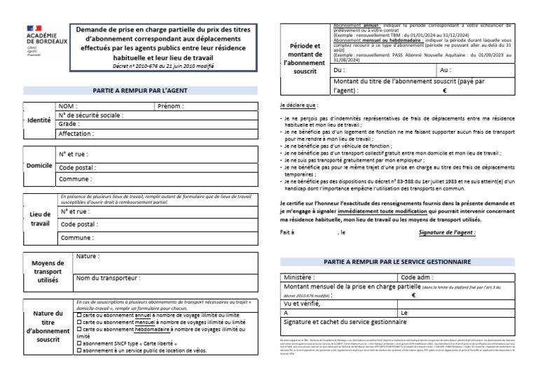 Annexe 15 Formulaire de Demande de Remboursement Partiel Des Titres D ...