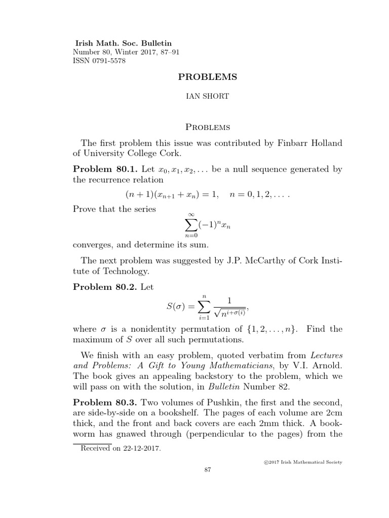 Problems 80 | PDF