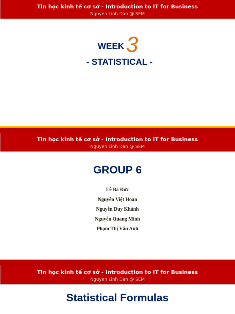 Slides of Group 6 Statistical | PDF