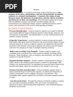 Forensic Ballistics: Evidence Handling Guide | PDF | Ammunition ...
