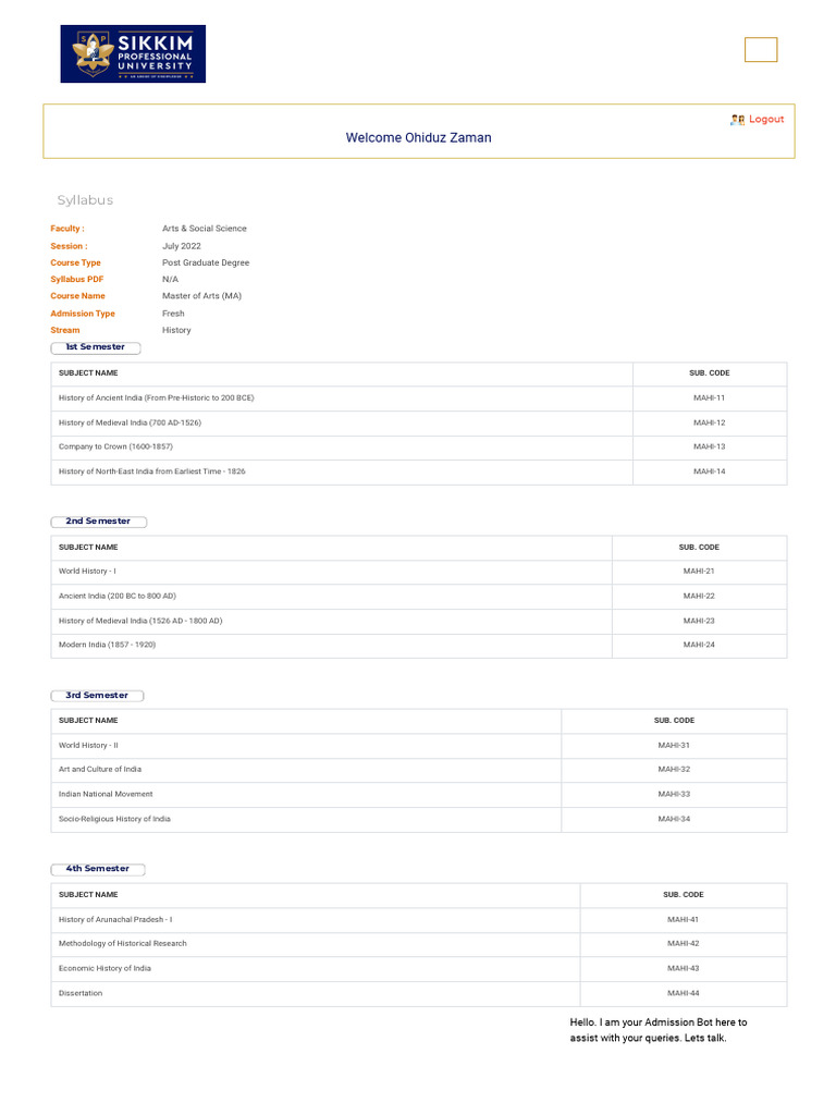 SPU History Syllabus | PDF