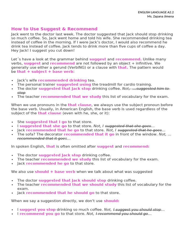 How To Use Suggest | PDF