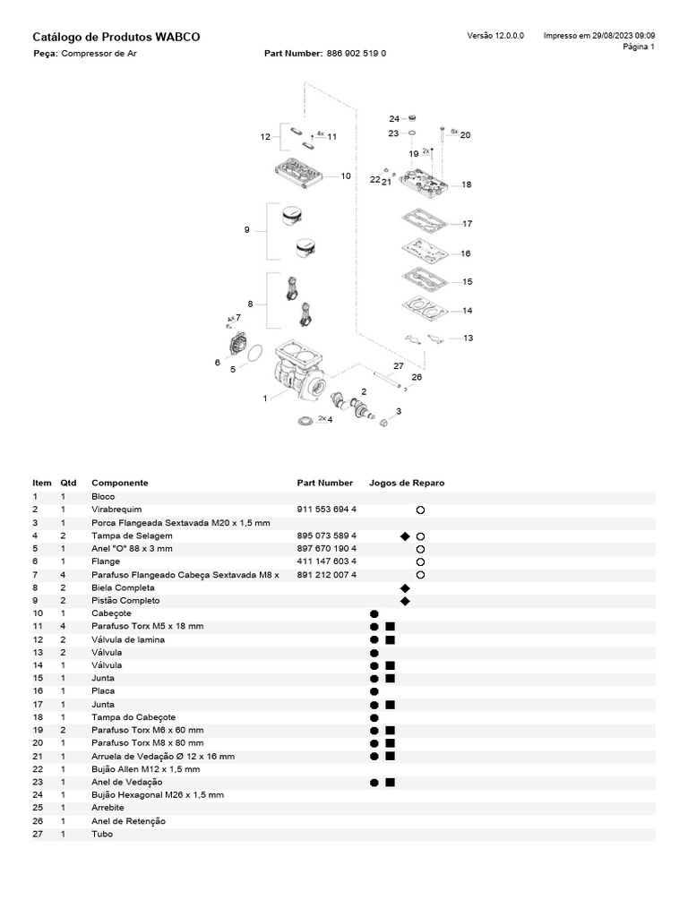 WABCO-catalogo Compressor | PDF