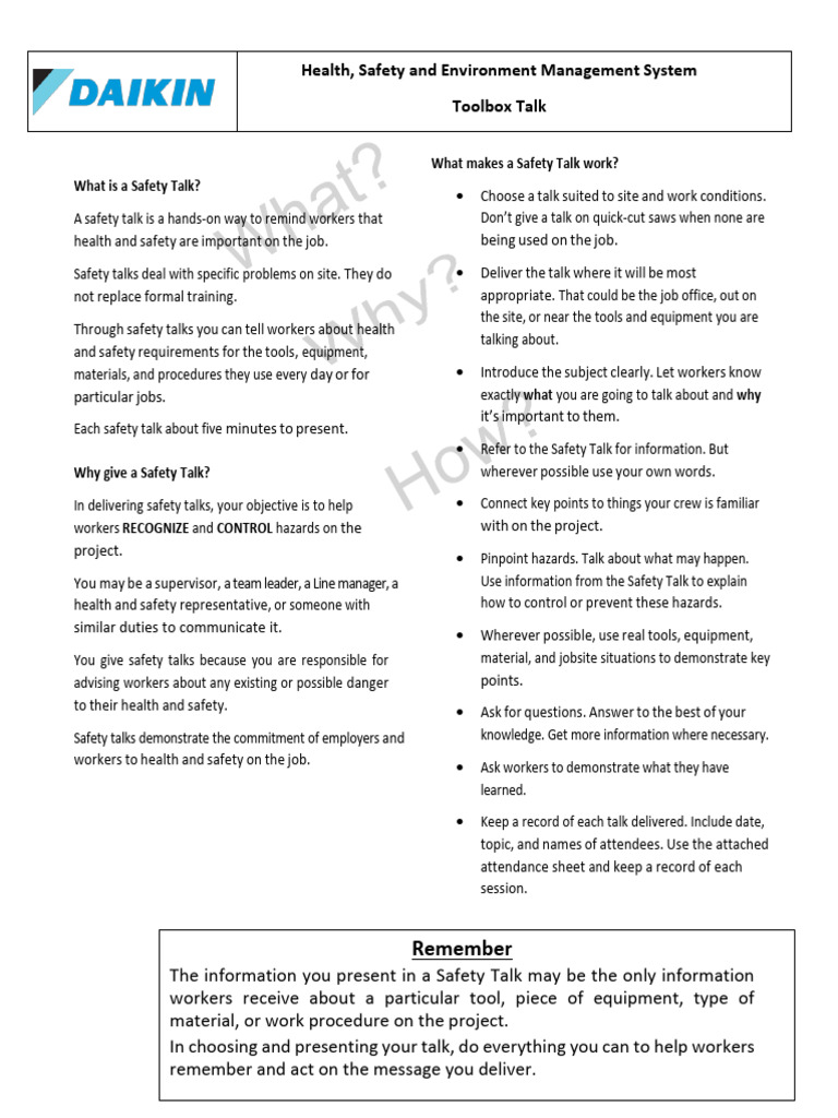 1. TBT 01 Safe Stacking on Site | PDF