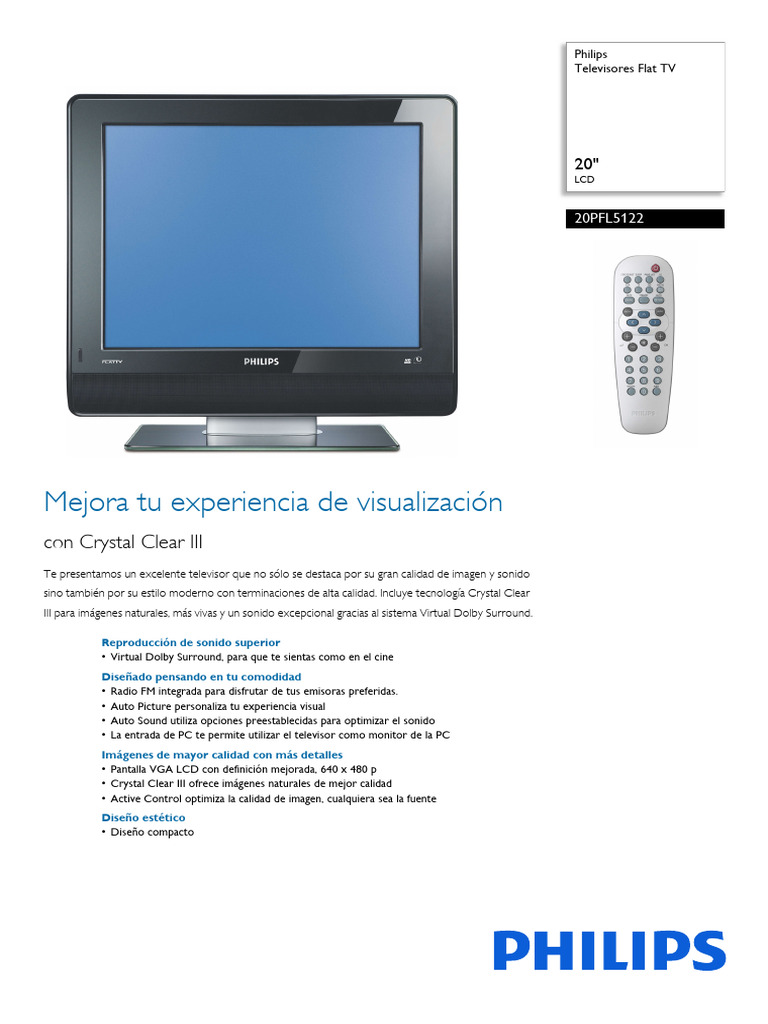 Philips 20PFL5122 | PDF