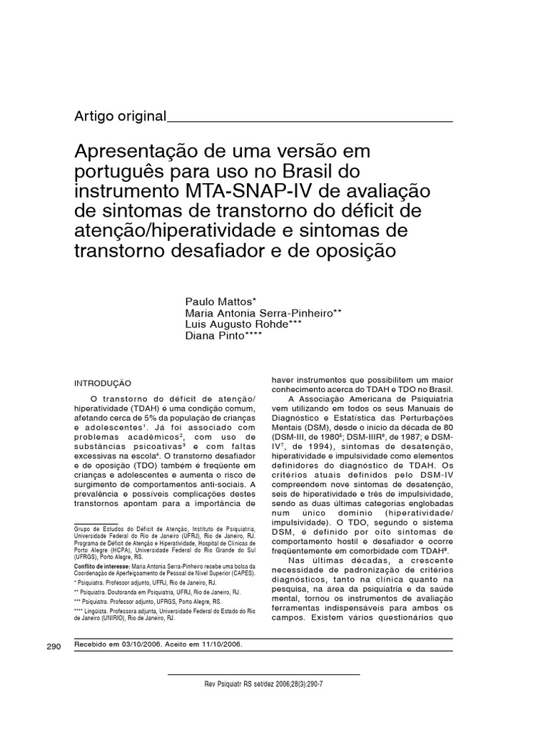 (Mta-Snap IV) Artigo | PDF