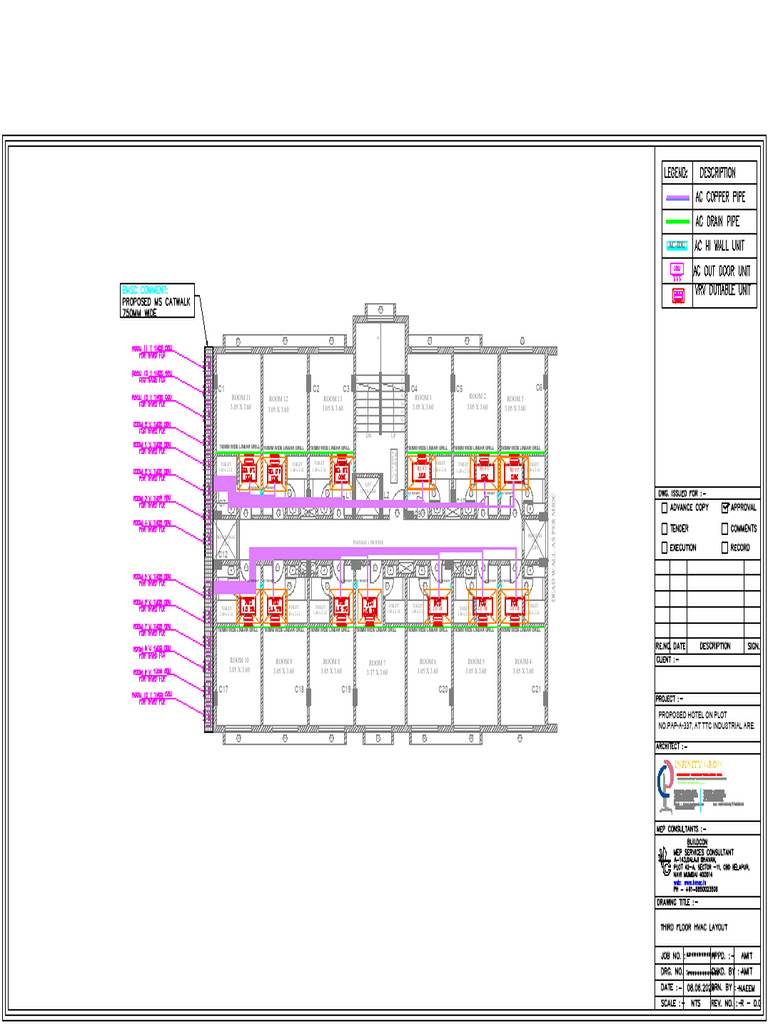 Hotel Mhape Typical Third Floor Hvac Layout 270624-Model (1)-Model | PDF