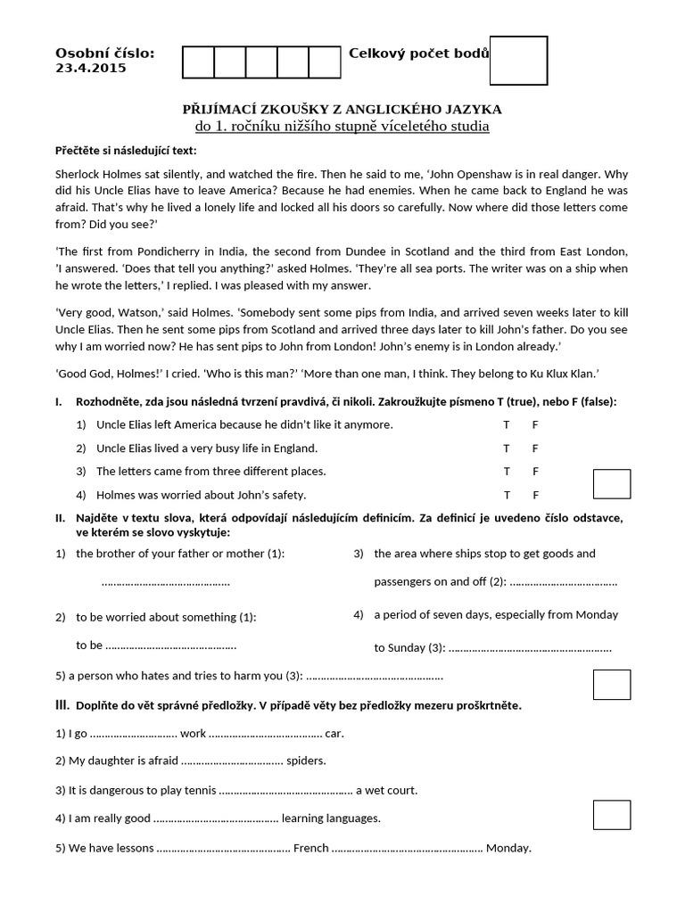 AJP 14 Šestileté | PDF