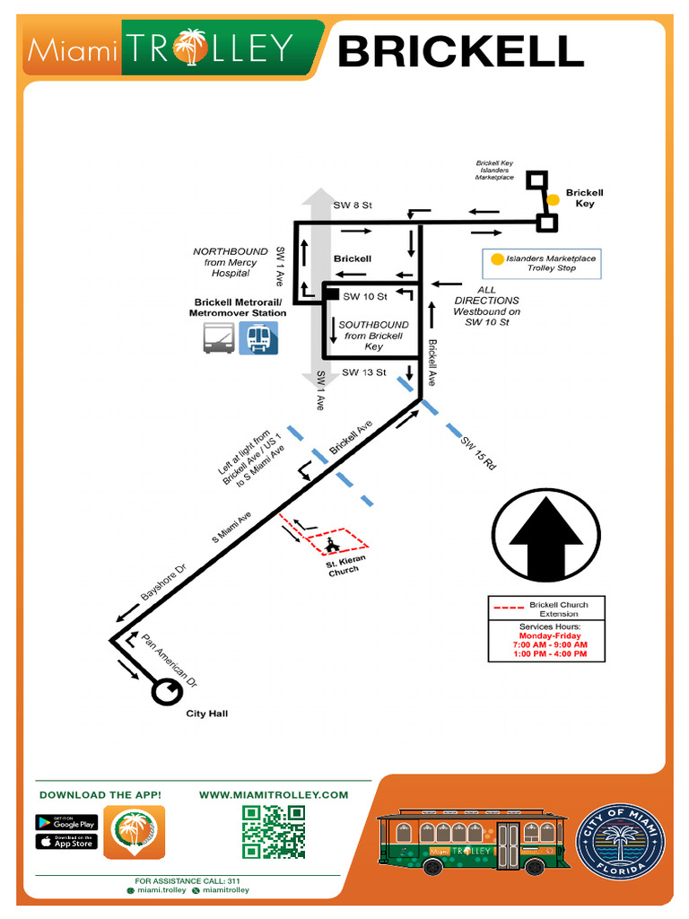 Trolley Maps 2024 Brickell - 508 | PDF