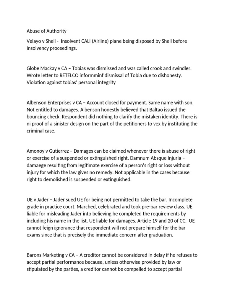 TORTS CASES | PDF