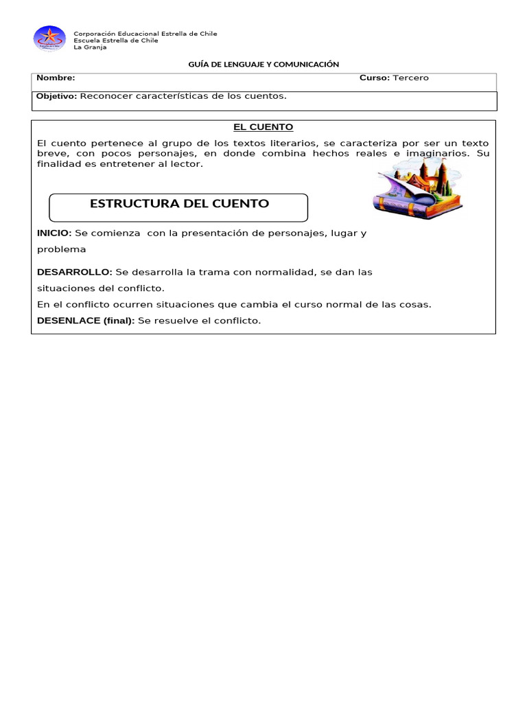 Guia de Aprendizaje El Cuento | PDF