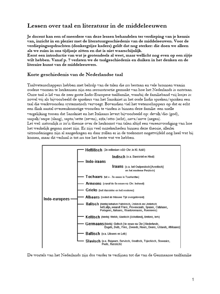 Teksten en Opdrachten Middeleeuwen | PDF Teksten en Opdrachten Middeleeuwen | PDF