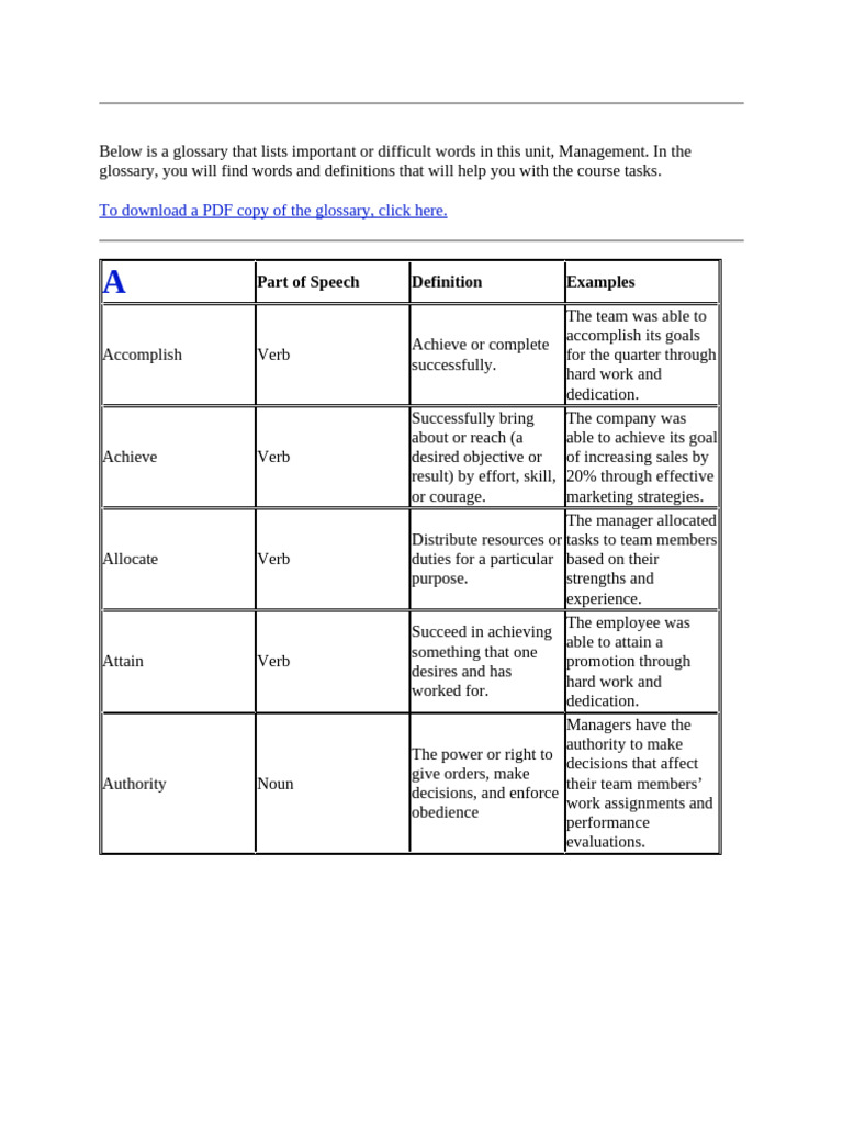 IB Vocabulary 1 | PDF