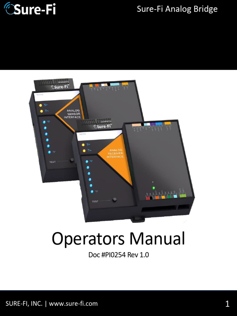 Sure_Fi_Analog_Manual | PDF