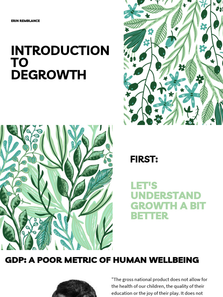 Introduction To Degrowth | PDF