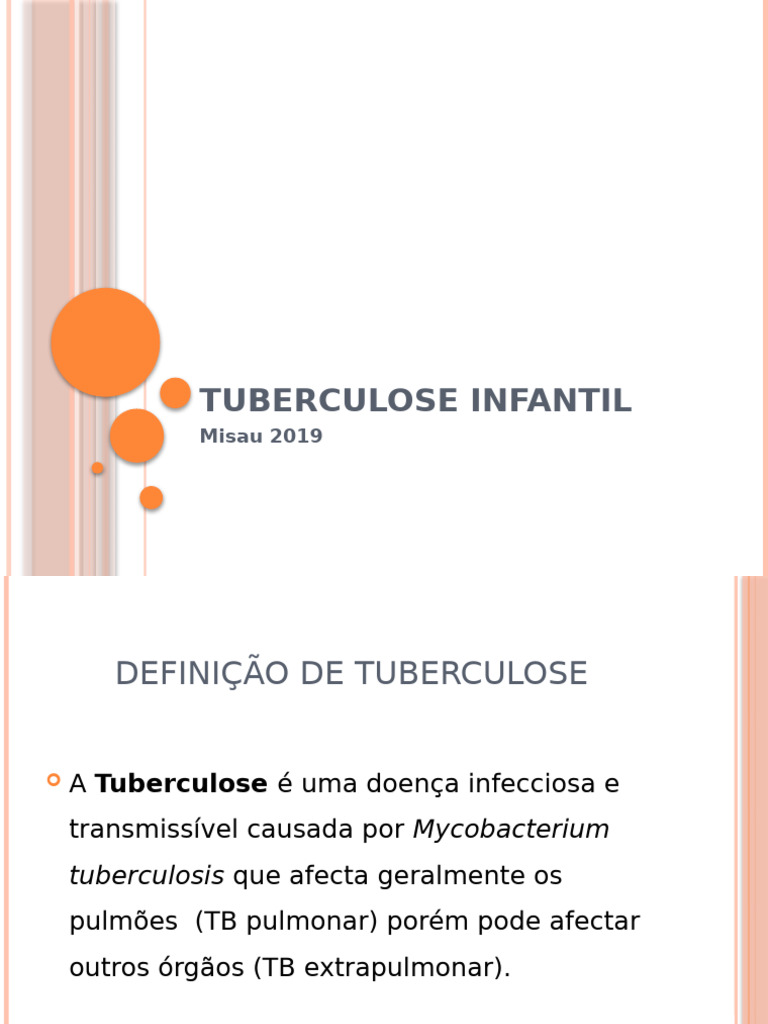 Tuberculose infantil aula | PDF