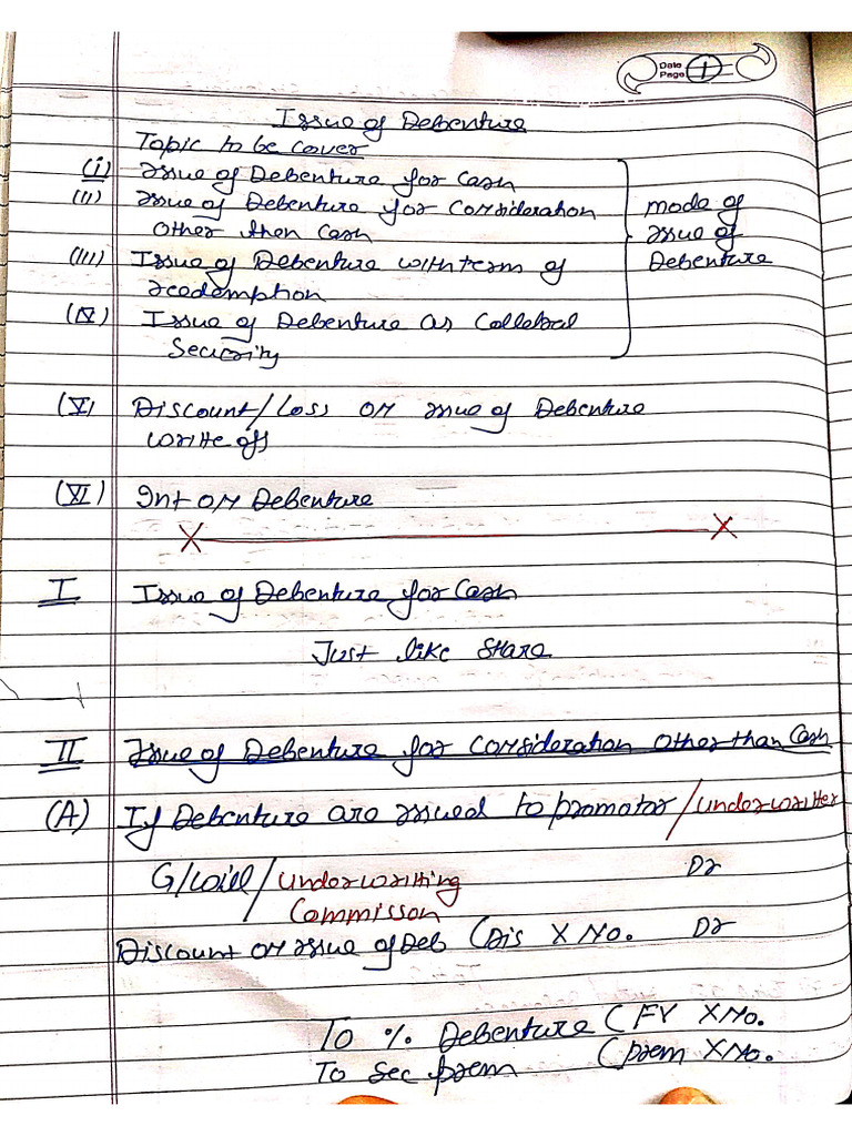 Issue Of Debenture Pdf