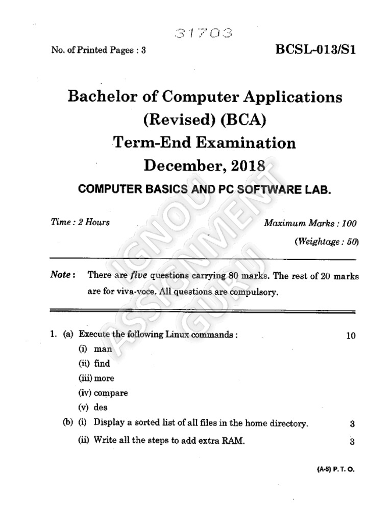 016 - BCSL-013 S1 D18 - Compressed | PDF
