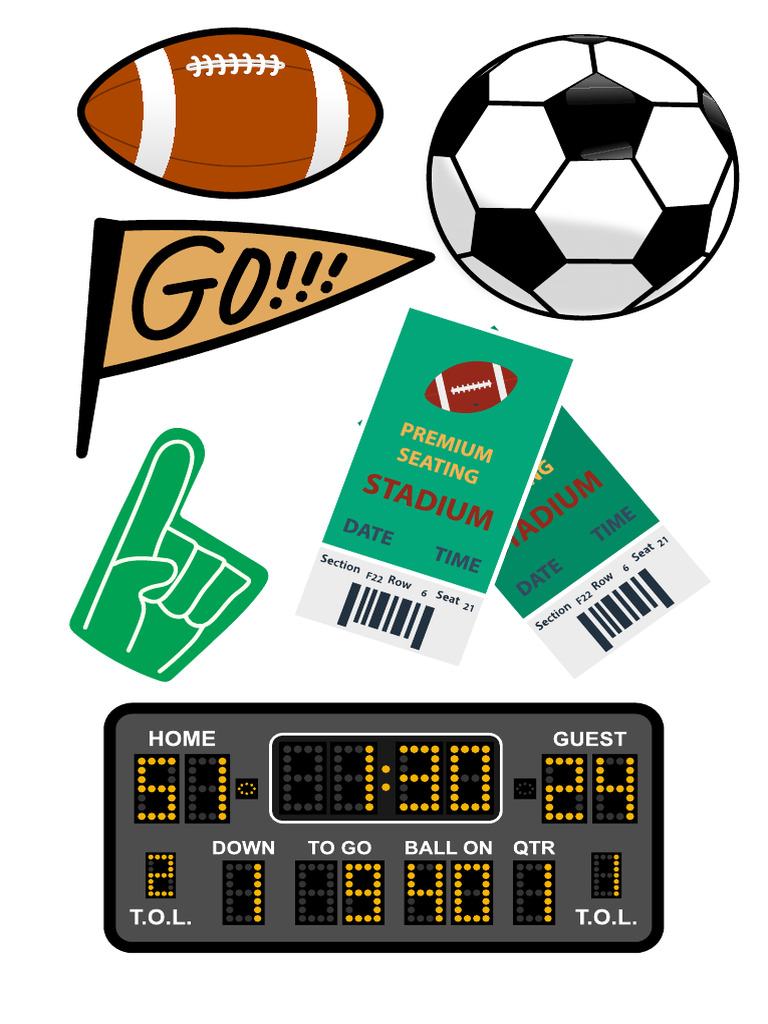 Football Sticker Sheet | PDF