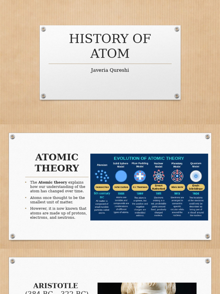 HISTORY OF ATOM | PDF