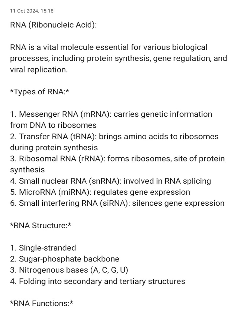 RNA | PDF