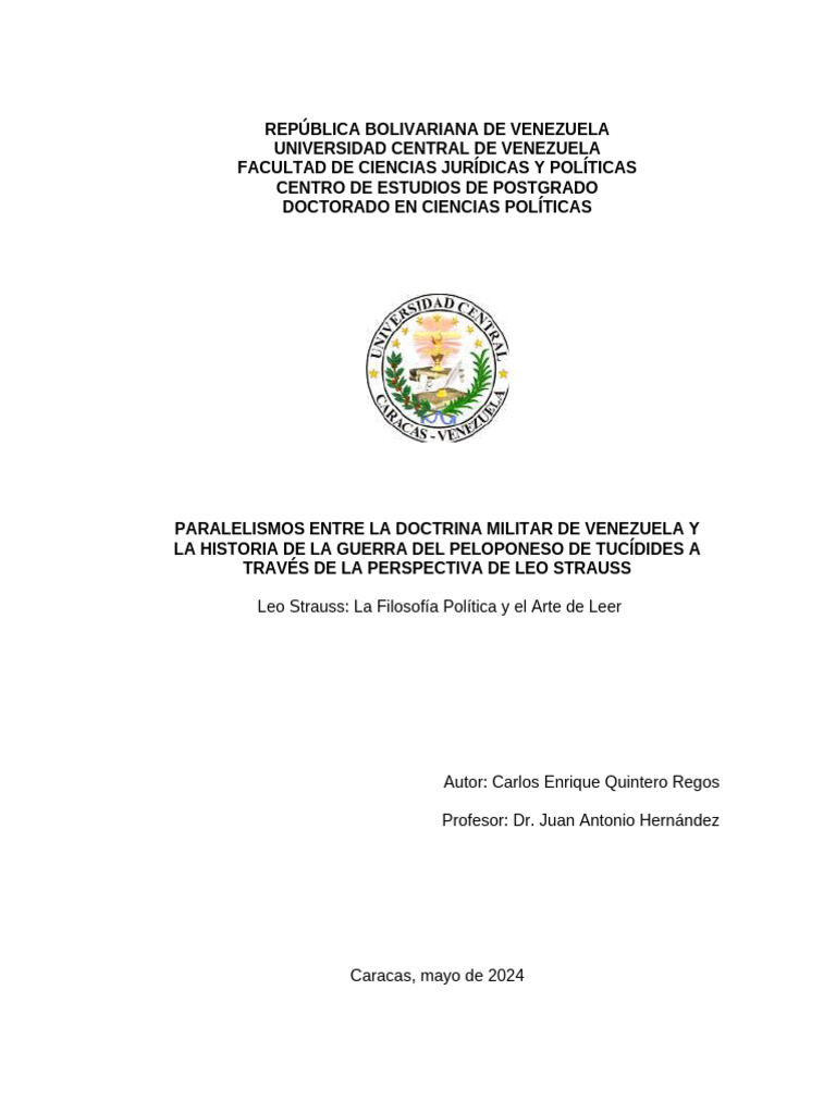 Paralelismos Tucídides | PDF