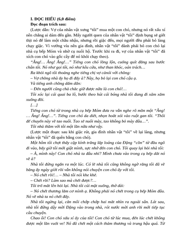 CON CHÓ XẤU XÍ | PDF