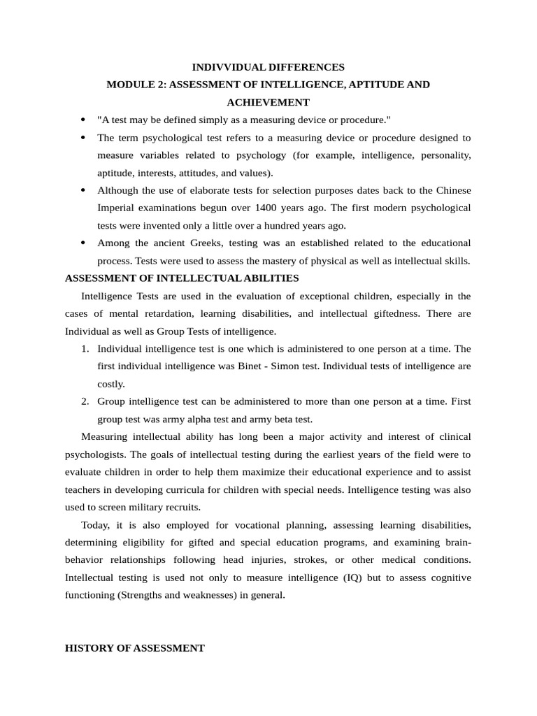 Psy IV Module II | PDF