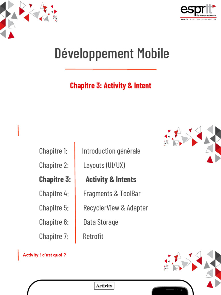 Chapitre 3 - Activity & Intent | PDF