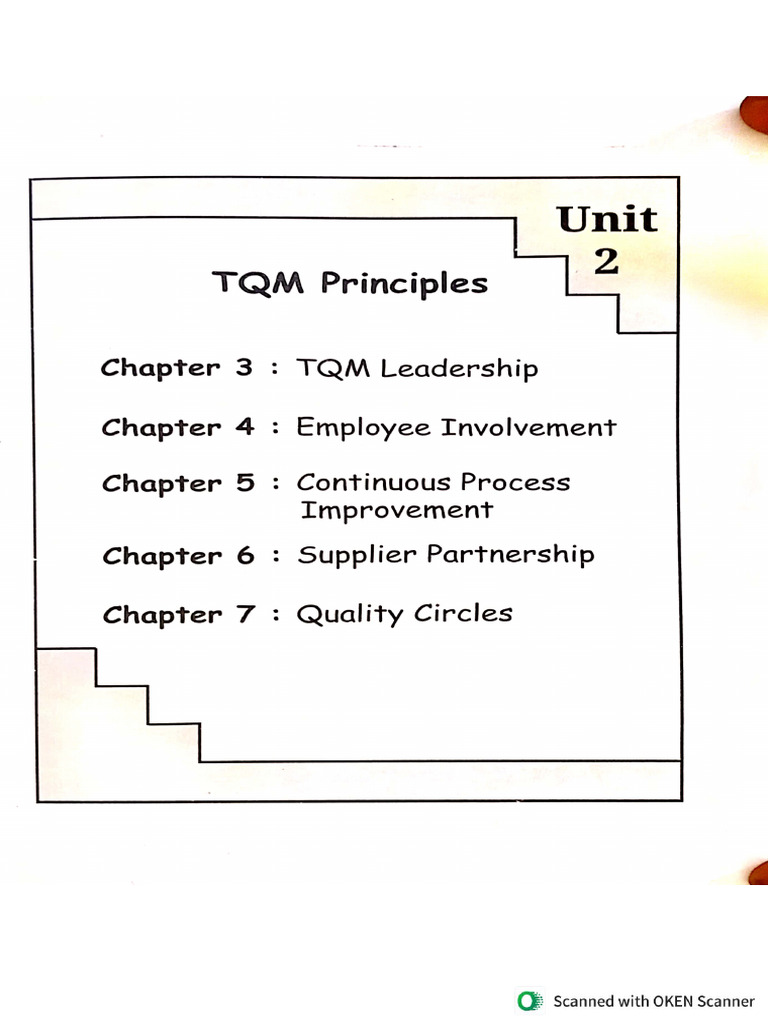 TQM Unit-2 | PDF