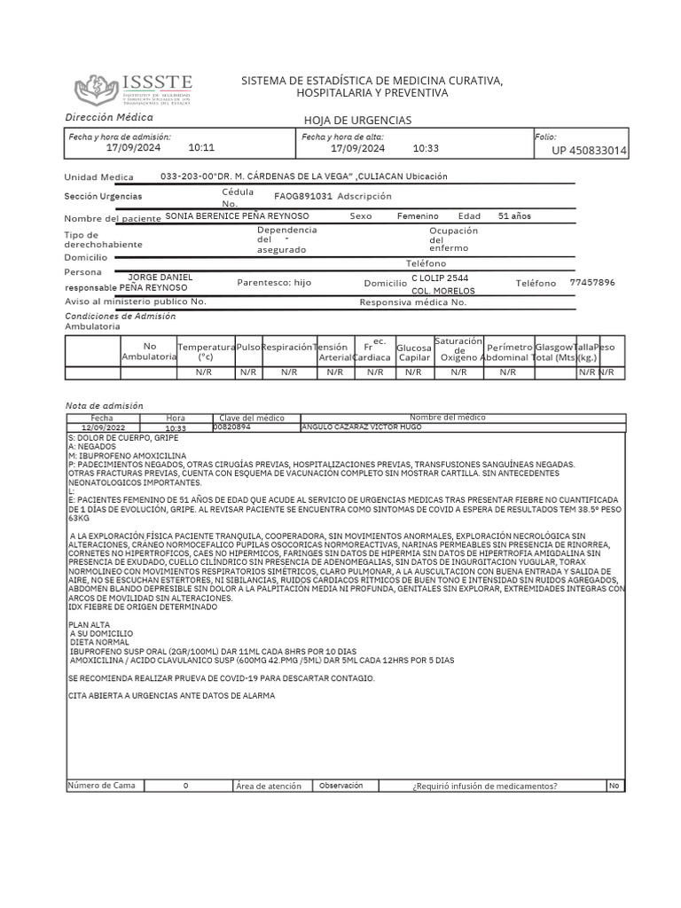 681716998-Receta-Urgencias-Issste - PDF 20240927 112709 0000 | PDF