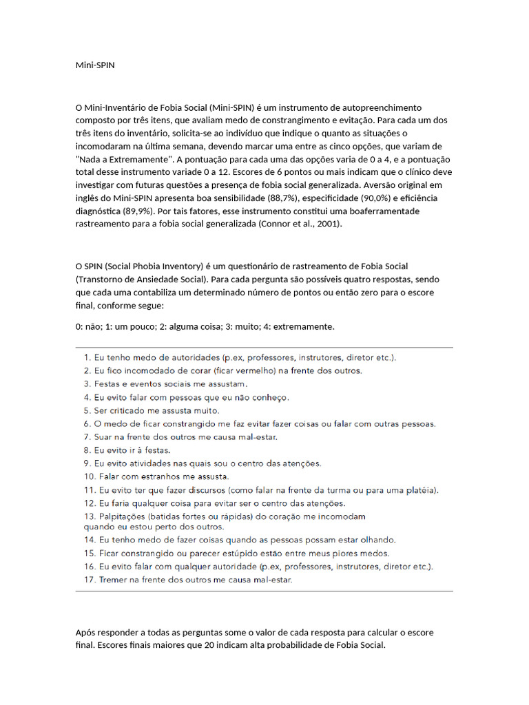 Mini-SPIN e SPAIN | PDF