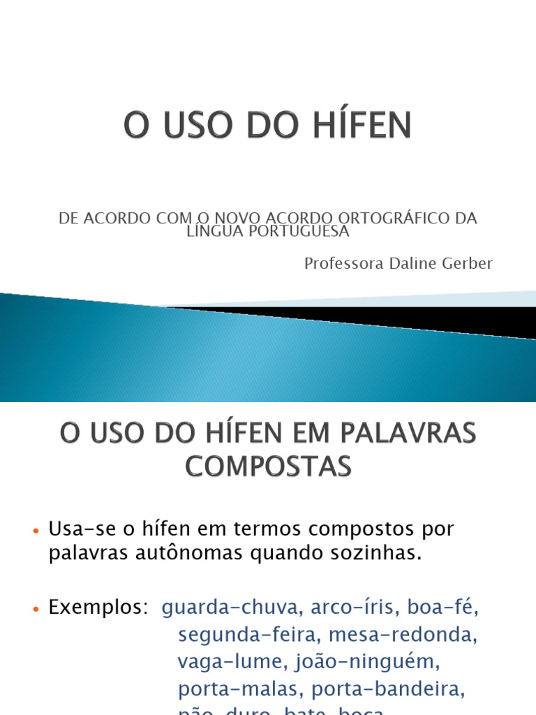 3 - Uso Do Hífen - Material Extra | PDF