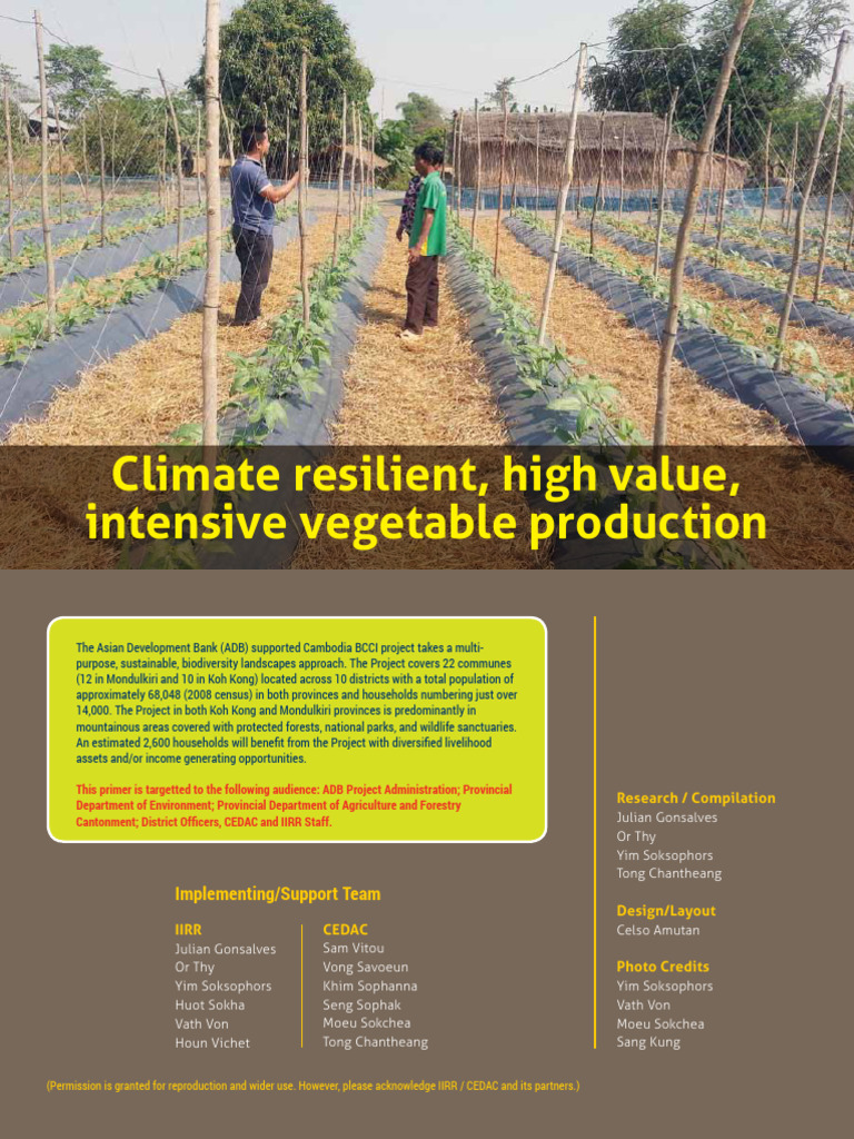 Climate-Resilient-High-Value-Intensive-Vegetable-Production | PDF