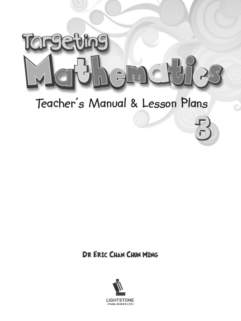 Targeting Maths-3 Teachers Manual and Lesson Plans-05!10!2020 | PDF