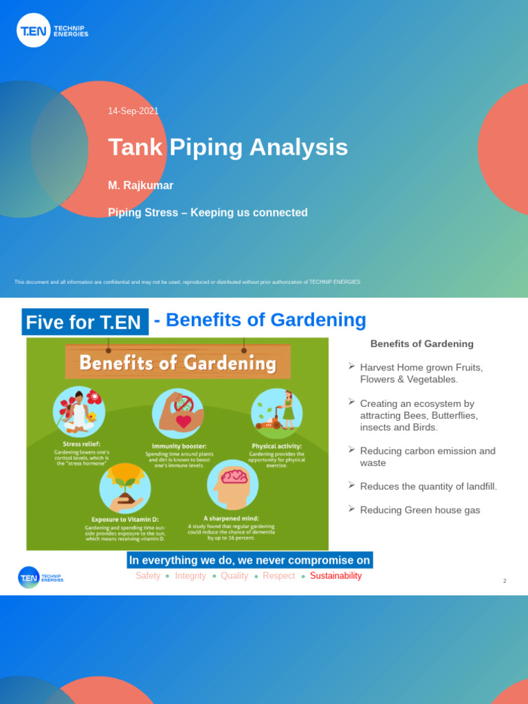 Tank Piping Analysis | PDF