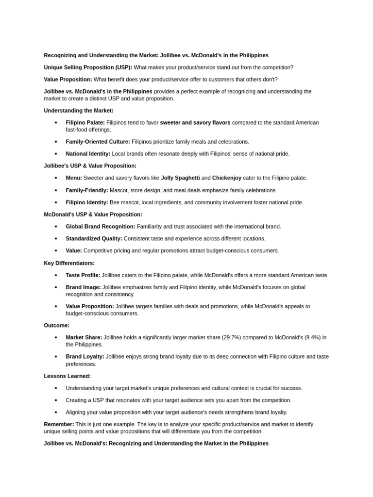 Recognizing and Understanding The Market | PDF