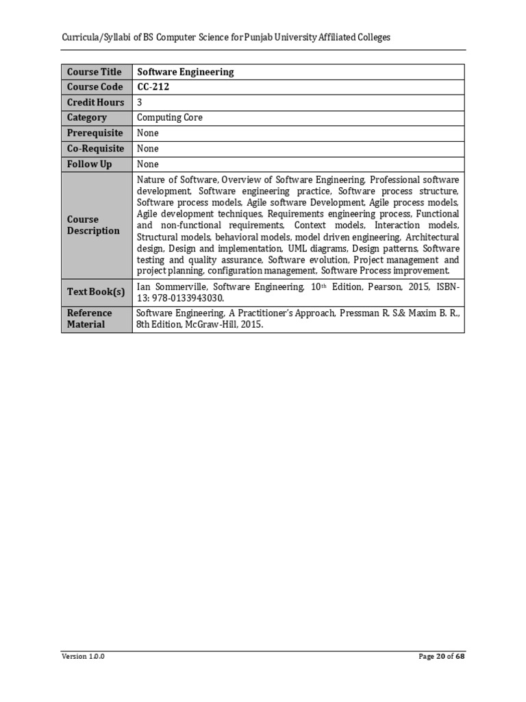 BSCS 4th Outline | PDF