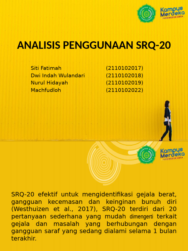 Analisis Penggunaan Srq-20 | PDF