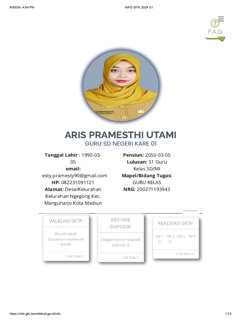 Info GTK 2024 S1 | PDF