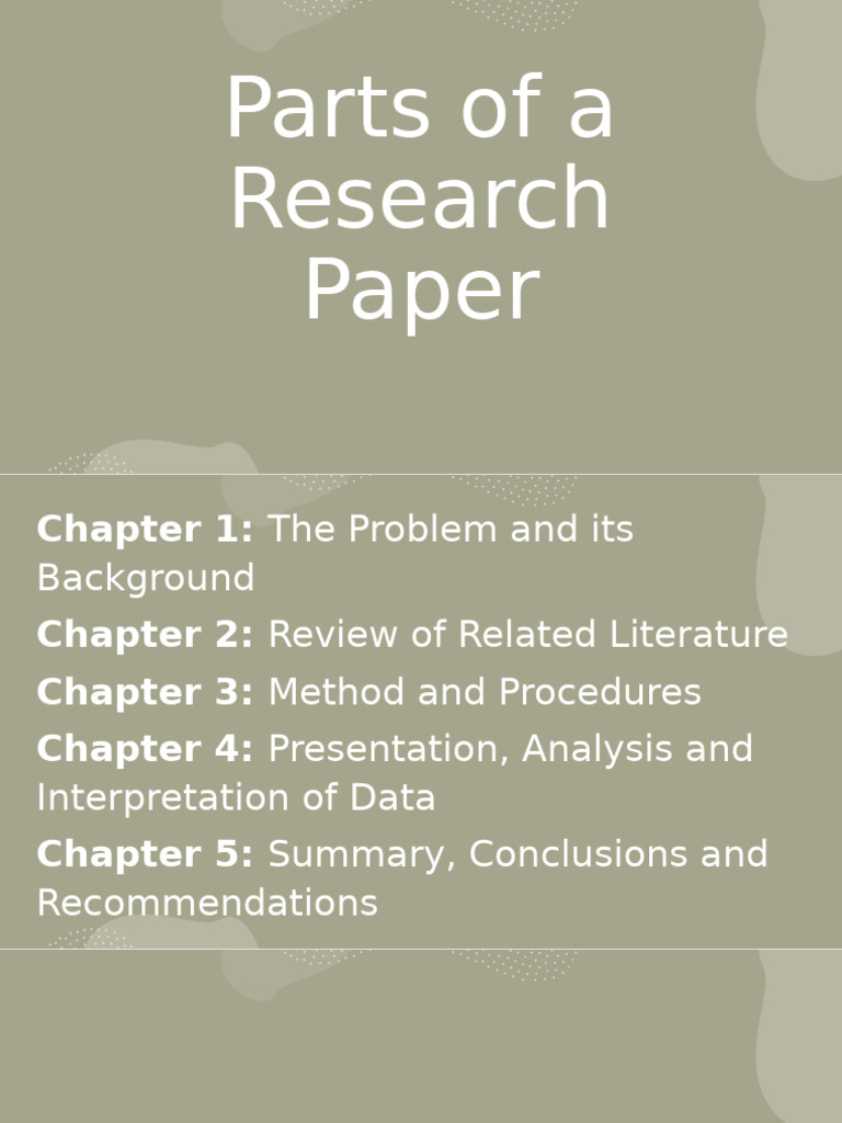 Essential Components of a Research Paper | PDF | Data | Career & Growth