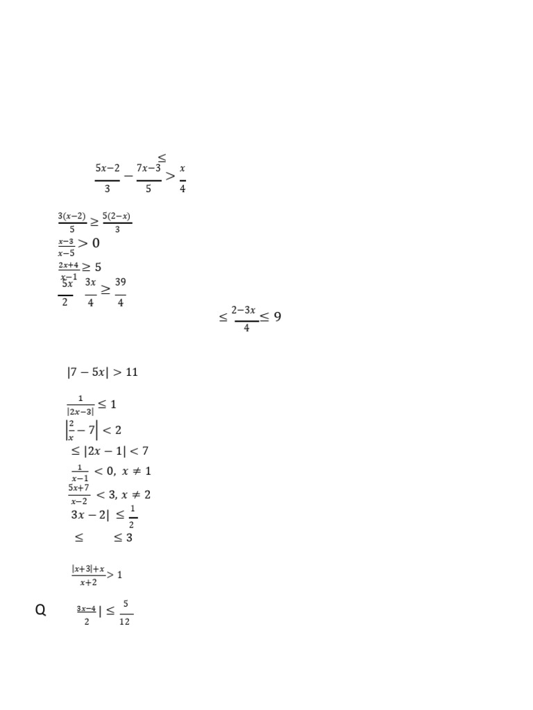Linear Inequalities CH6 | PDF