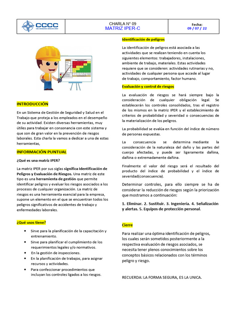 LA MATRIZ IPERC | PDF