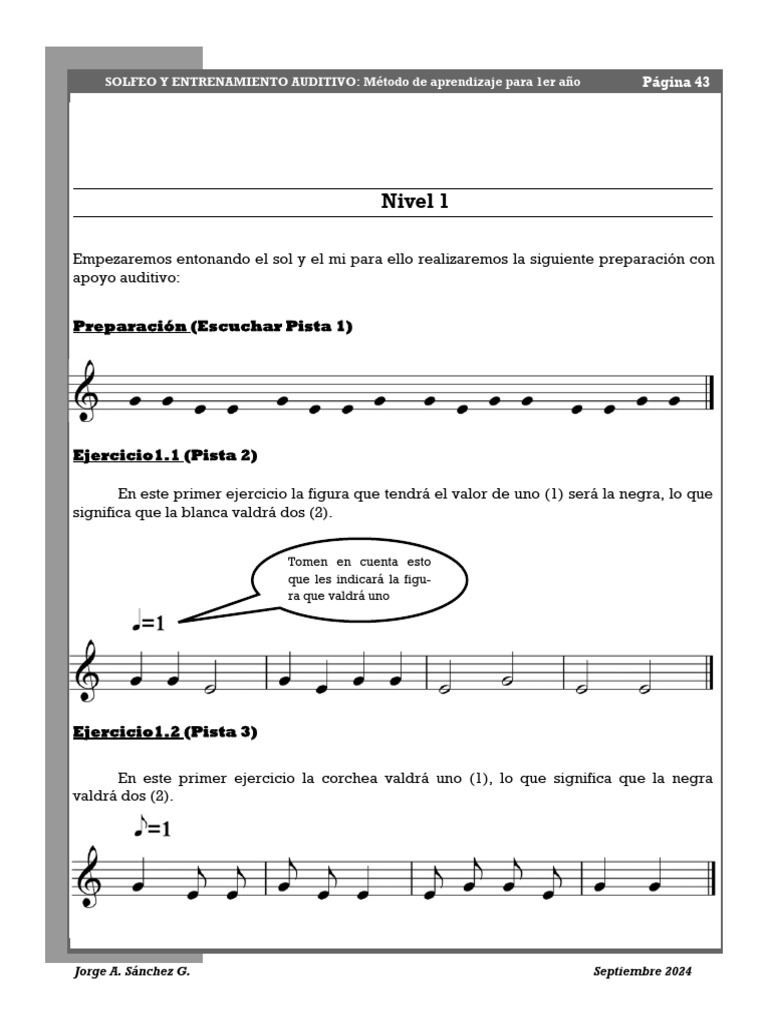 Solfeo Entonado 1 - 3 | PDF