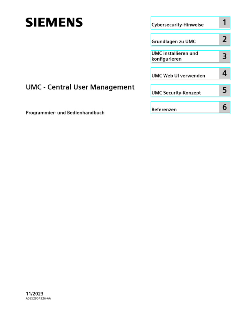UMC SystemManual DeDE | PDF